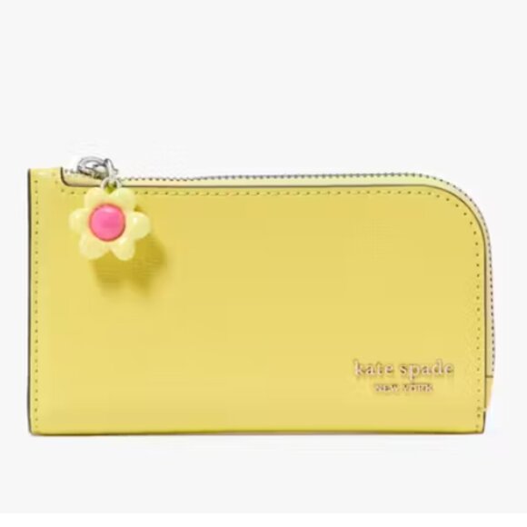 kate spade | Bags | Kate Spade Devin Small Slim Bifold Wallet Yuzu Jam ...